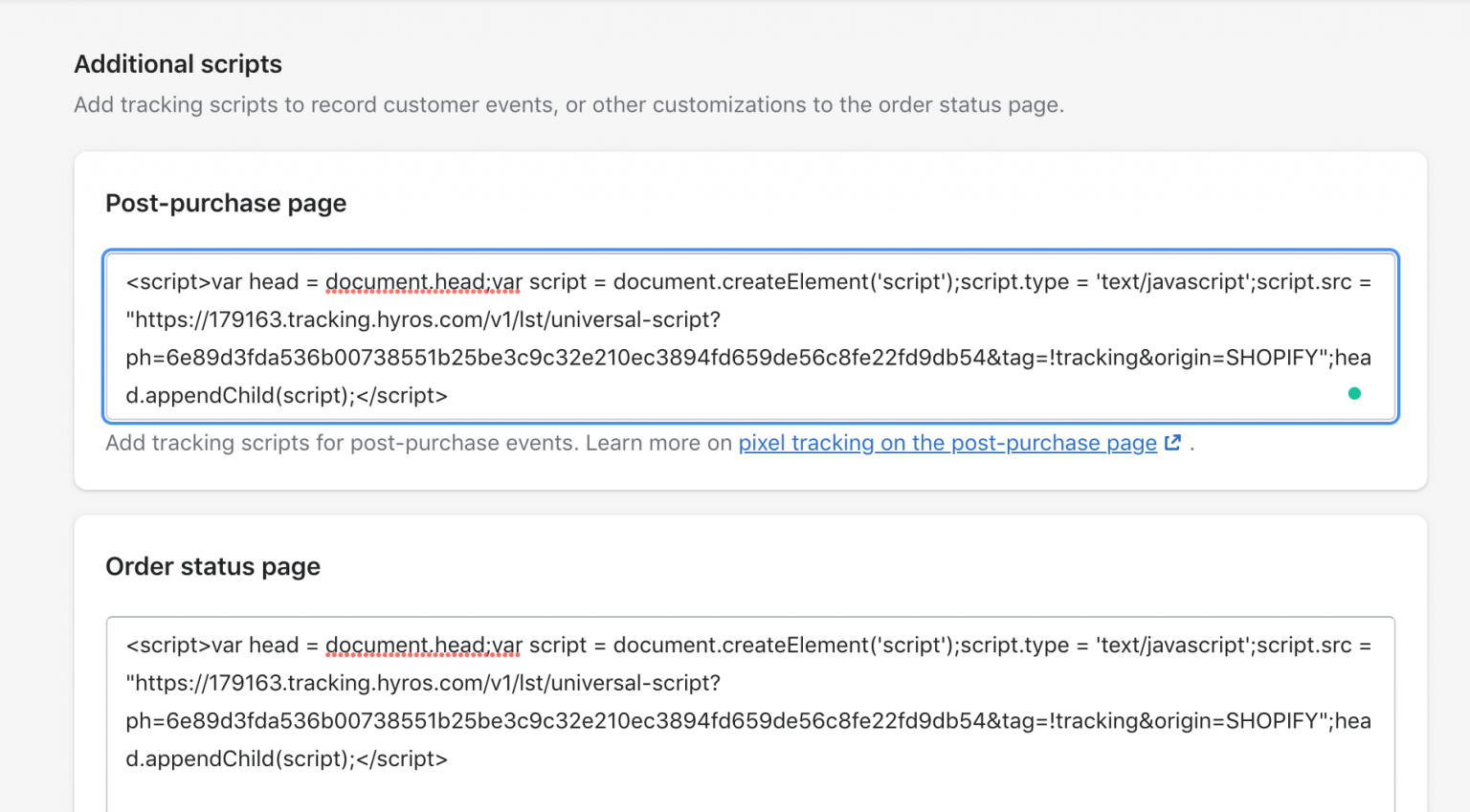 Shopify Integration | Hyros Documentation