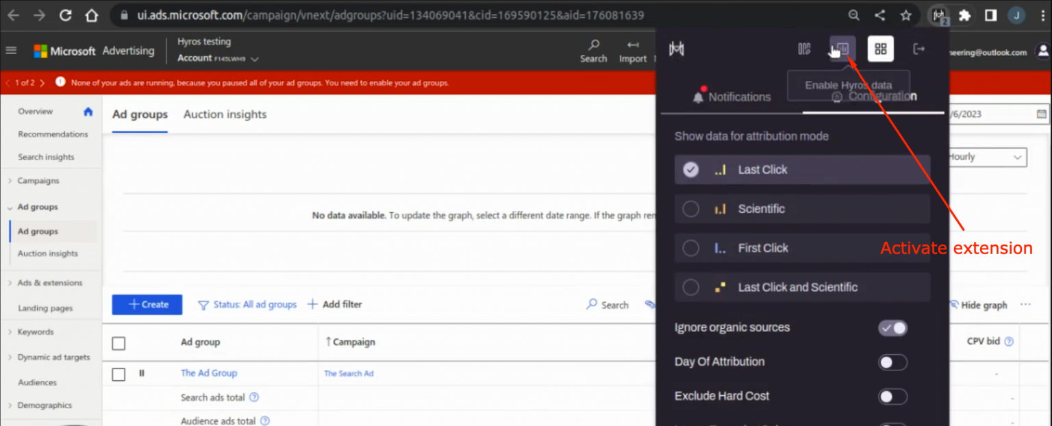 Setting Up And Using The Hyros Chrome Extension Hyros Documentation