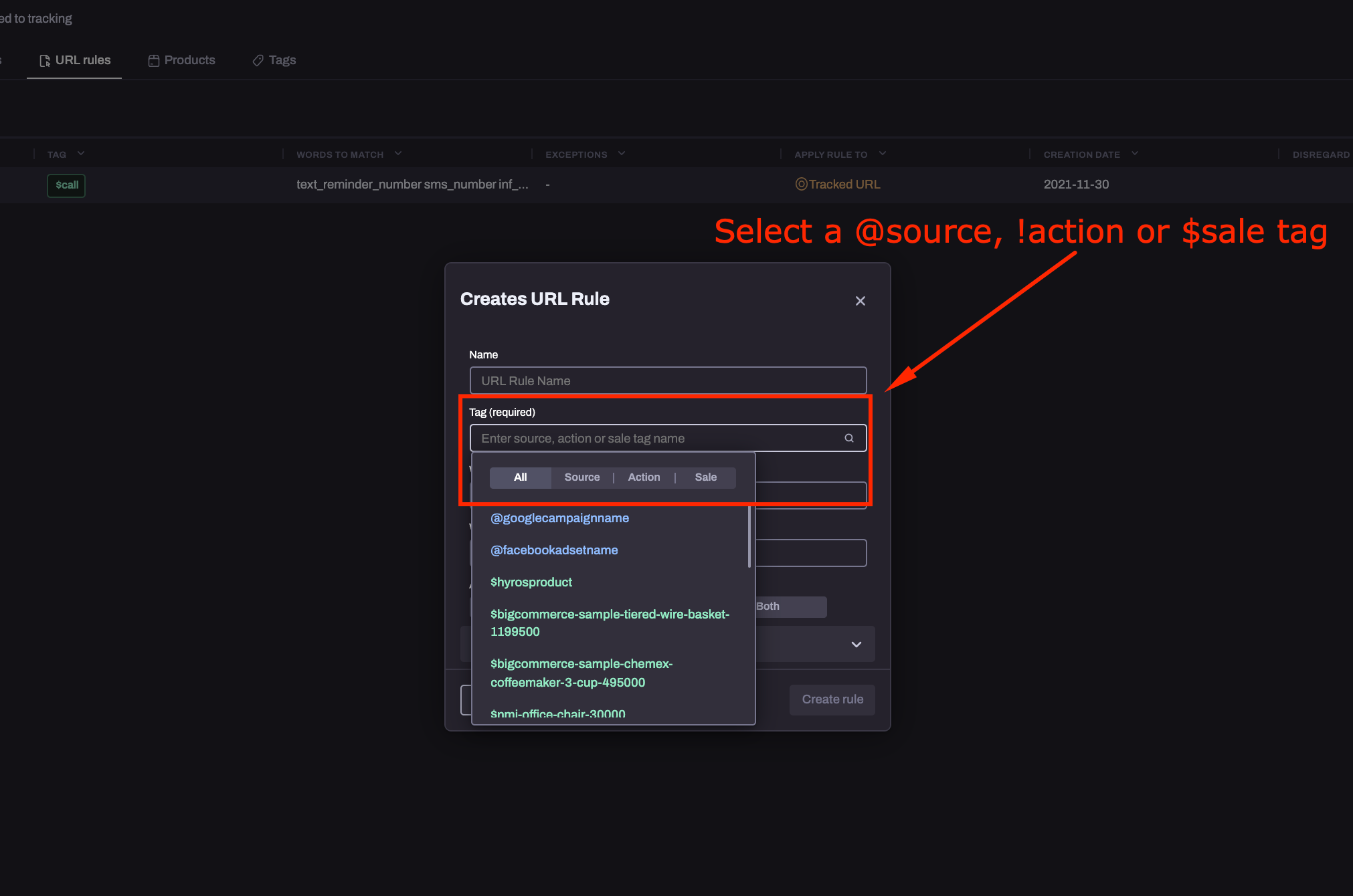 URL Rules | Hyros Documentation