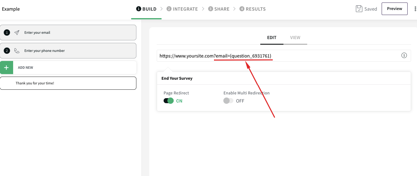 Tracking Survey Sparrow Forms | Hyros Documentation