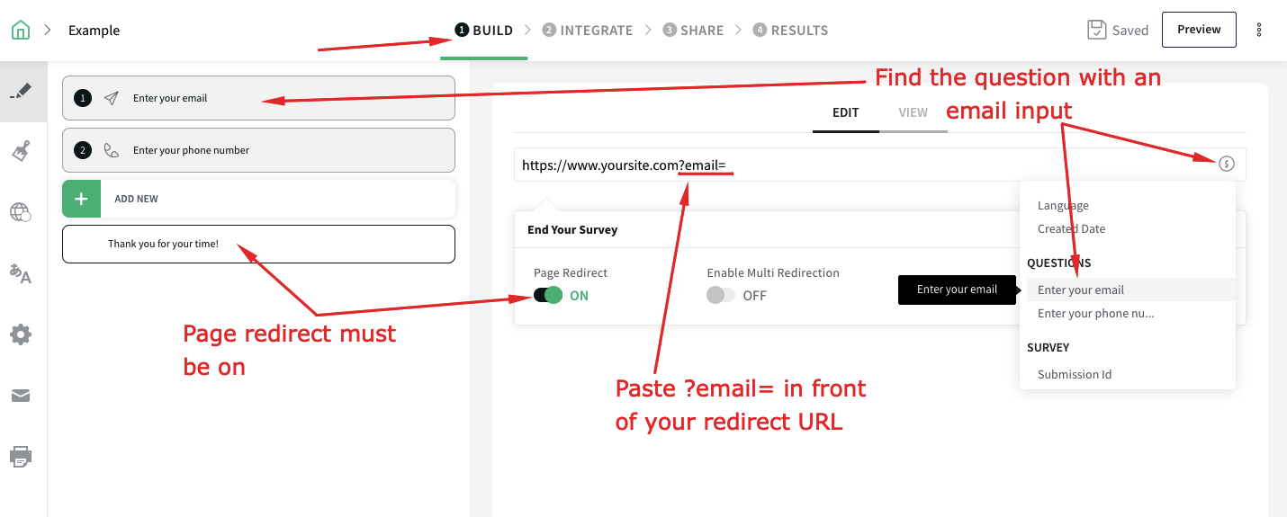 Tracking Survey Sparrow Forms | Hyros Documentation
