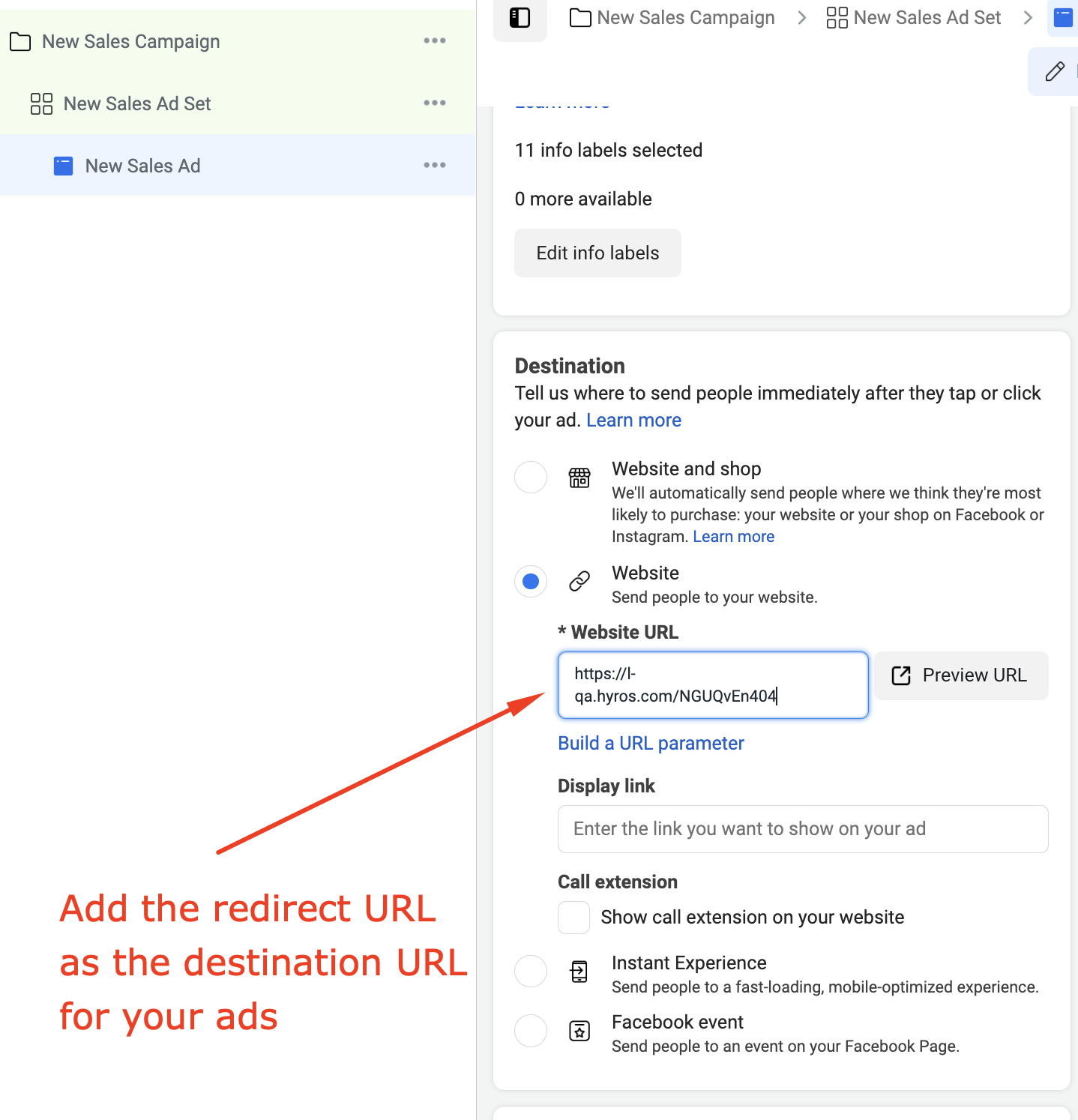 Redirection Tracking | Hyros Documentation