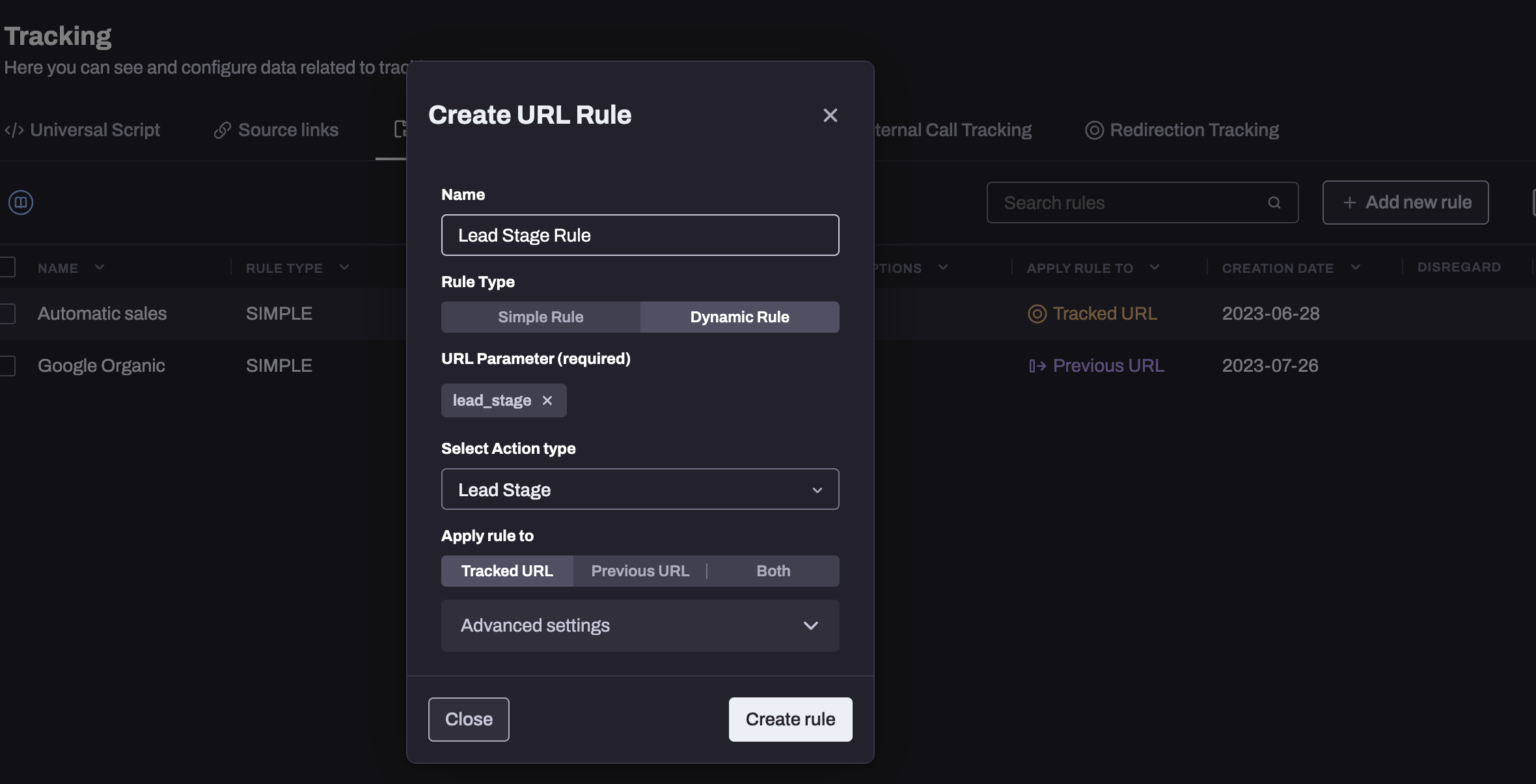 URL Rules | Hyros Documentation