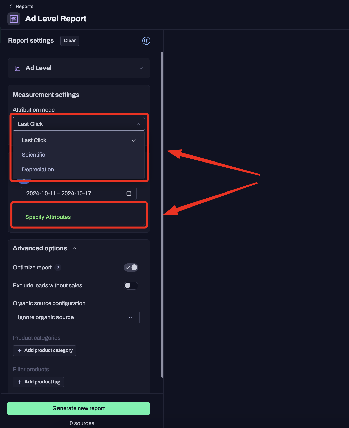 Ad Level Reports | Hyros Documentation